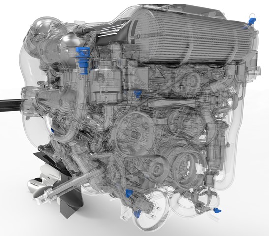 Mercury MerCruiser® 6.2L SeaCore - 350HP DTS Bravo Three® 2" Riser ...